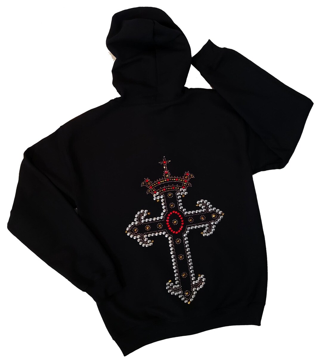 King Dude Cross Men's Black Hoodie - Etsy