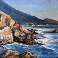 California Landscape Art Quicksilver Original Oil Painting Print ...