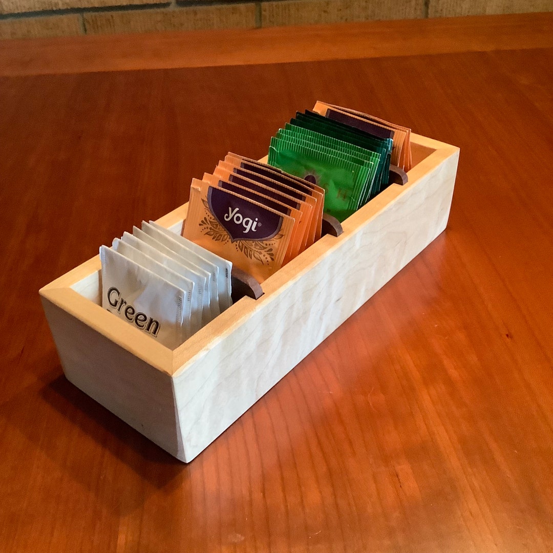 Tea Bag Holder Maple Walnut Gift - Etsy