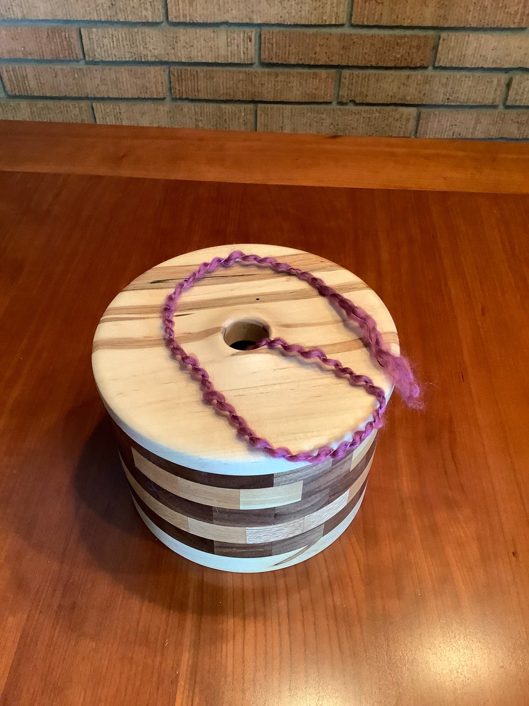 Yarn Bowl, Knitting Bowl, Segmented Bowl, Yarn Canister, Christmas Gift ...