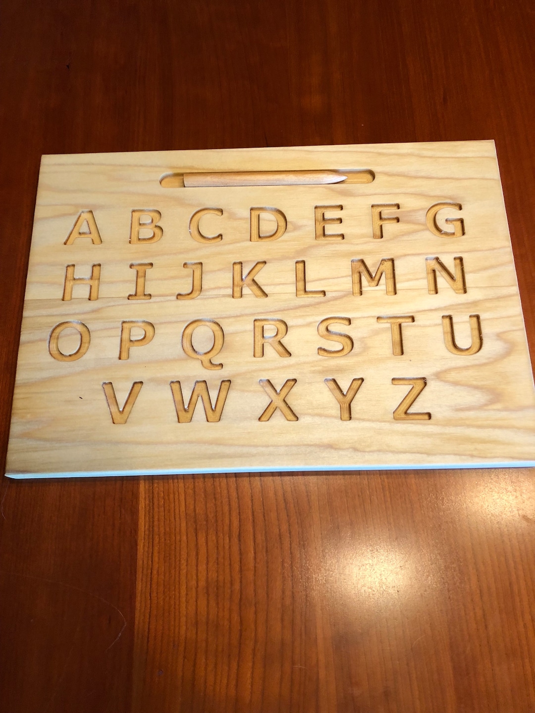 Alphabet Tracing Board Child’s Learning Toy - Etsy