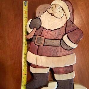 Intarsia Santa Claus Father Christmas Gift Wood Art - Etsy