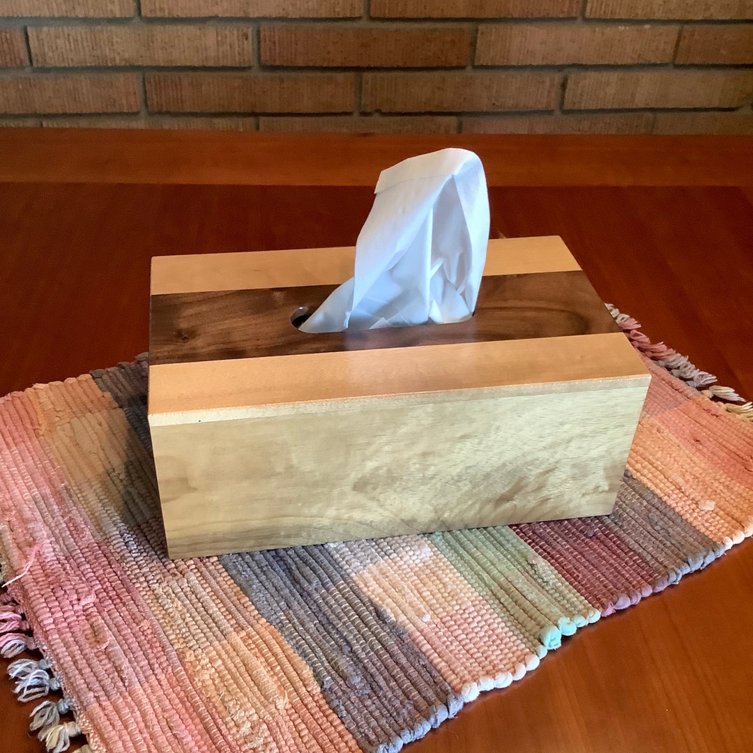 Tissue Box Cover - Medium Box Tissue Cover- Myrtle - Wood Box Cover ...