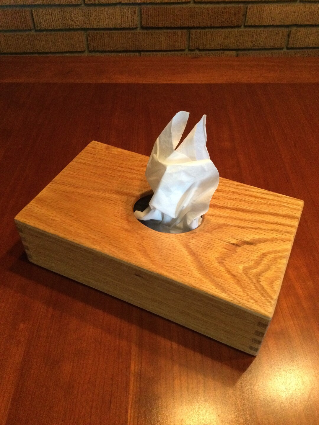 Tissue Box Cover Flat Tissue Box Cover Oak Tissue Box - Etsy