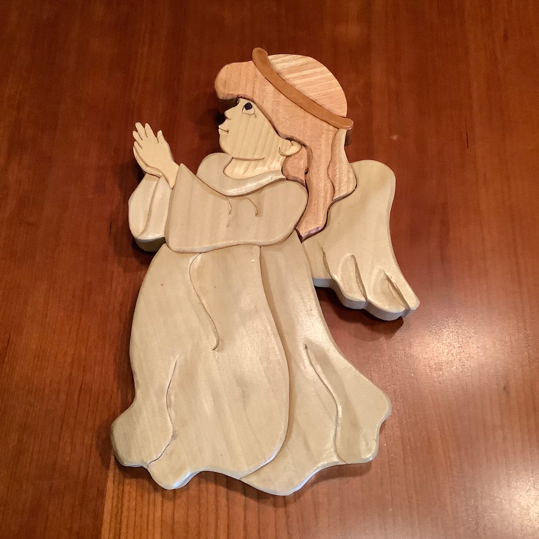 Intarsia Angel Christmas Decor - Etsy