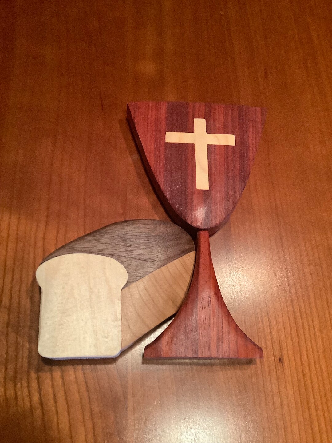Intarsia - Communion Bread Wine Chalis Eucharist - Gift for Pastor ...