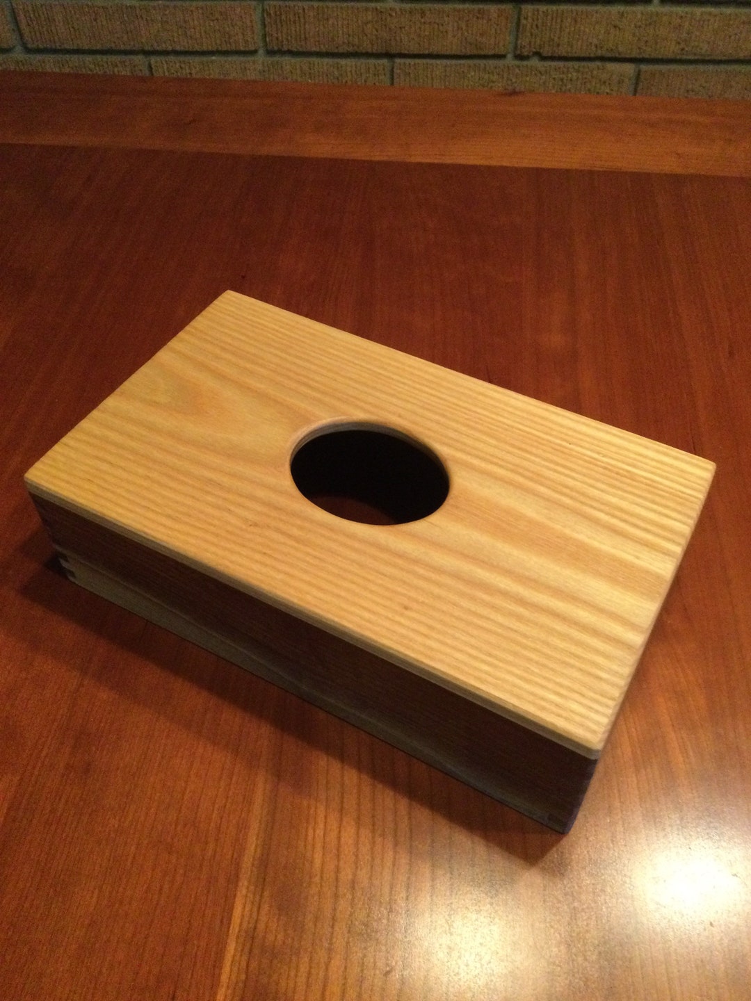 Tissue Box Cover - Wooden Cover - Walnut Cover - Low Cover - Flat Cover ...