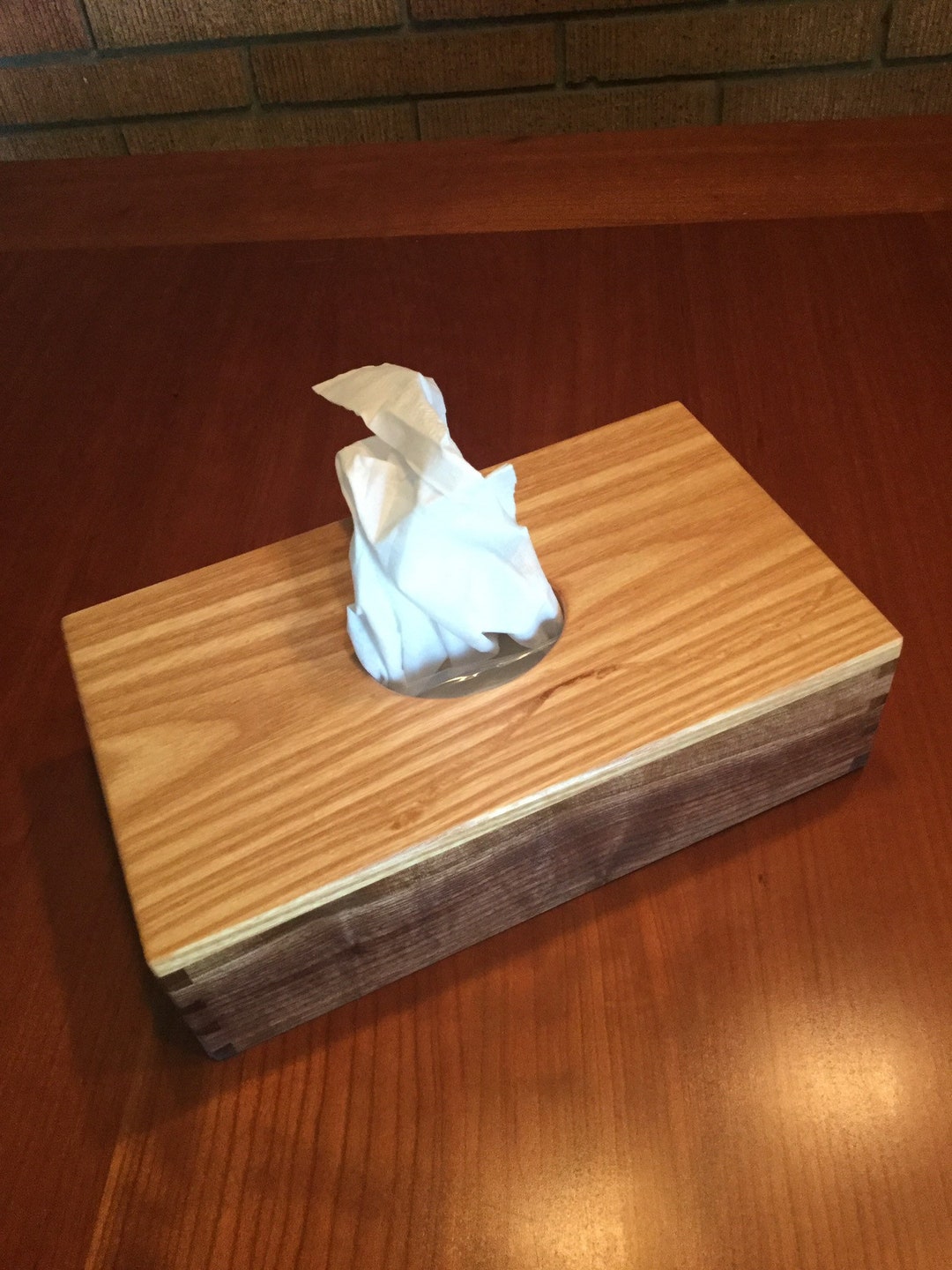 Tissue Box Cover - Flat Box Cover - Low Profile Box Cover - Wooden Box ...