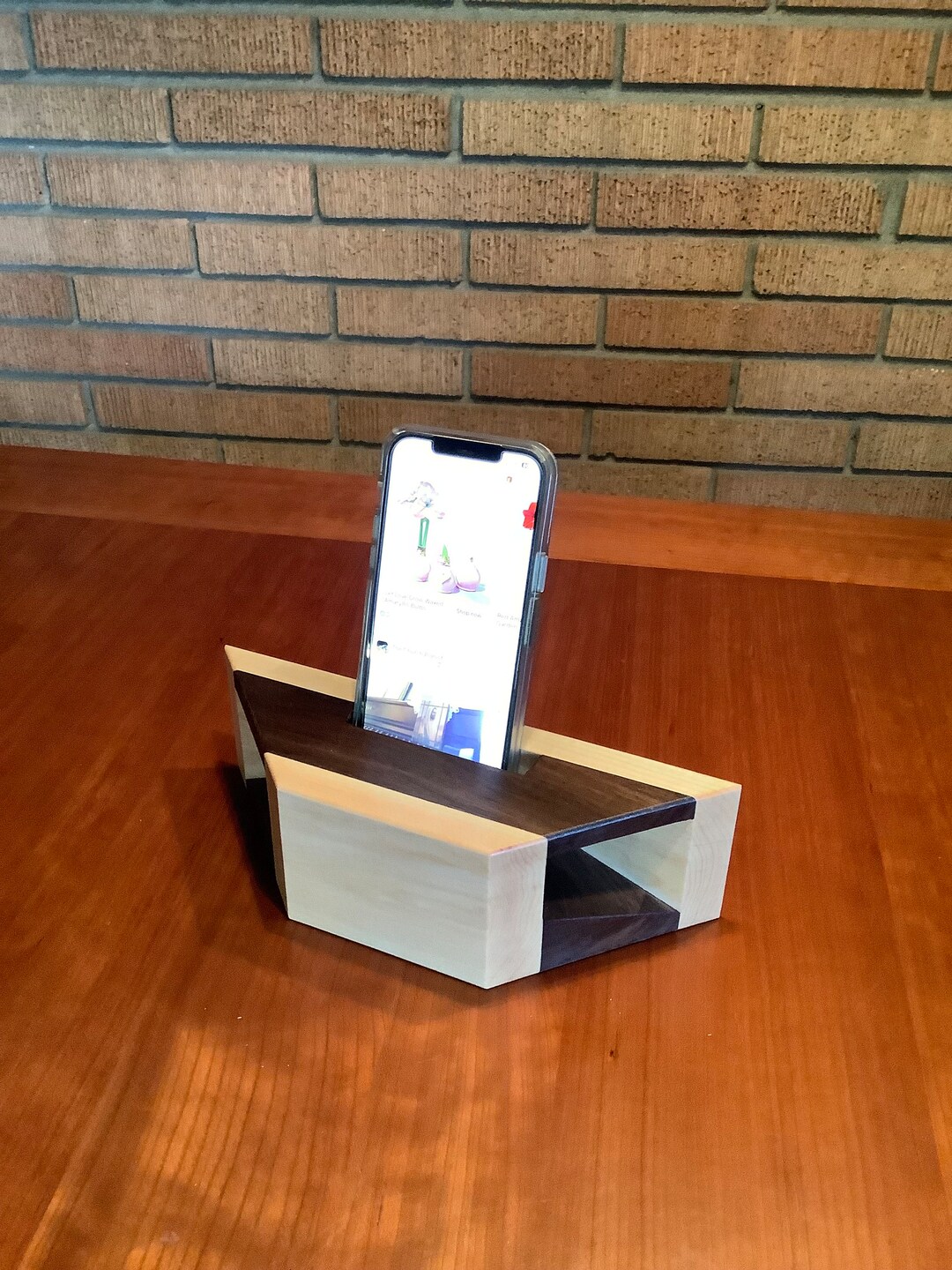 Amplifier - Phone Amplifier - Smart Phone Amplifier - Walnut/maple ...