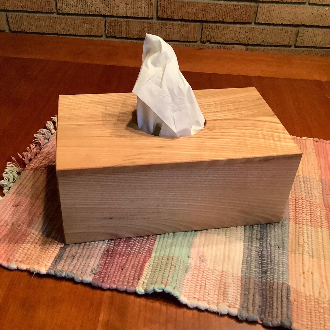 Rustic Oak Tissue Box Cover Medium Box - Etsy