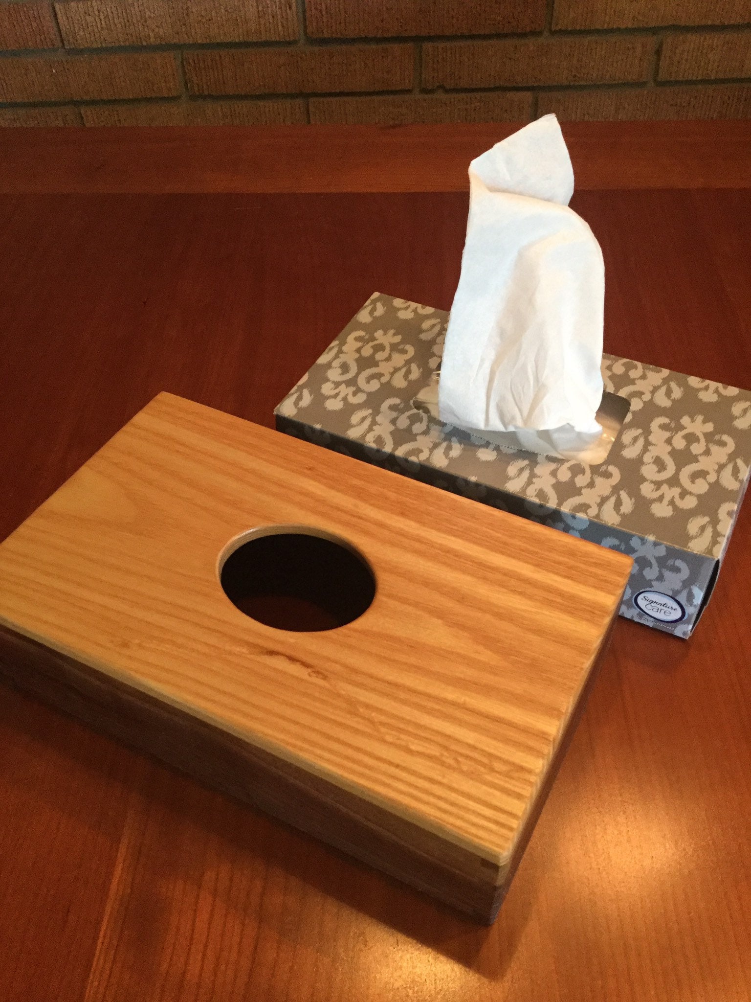 Tissue Box Cover Flat Box Cover Low Profile Box Cover | Etsy