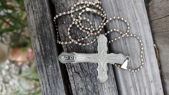 Stainless Steel Crucifix, Christian Cross Necklace Fo… - Gem