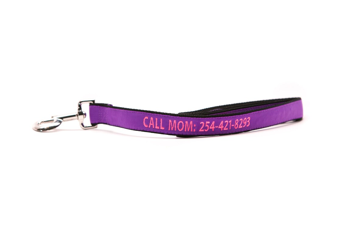 Custom Personalized Embroidered Dog Leash - Etsy