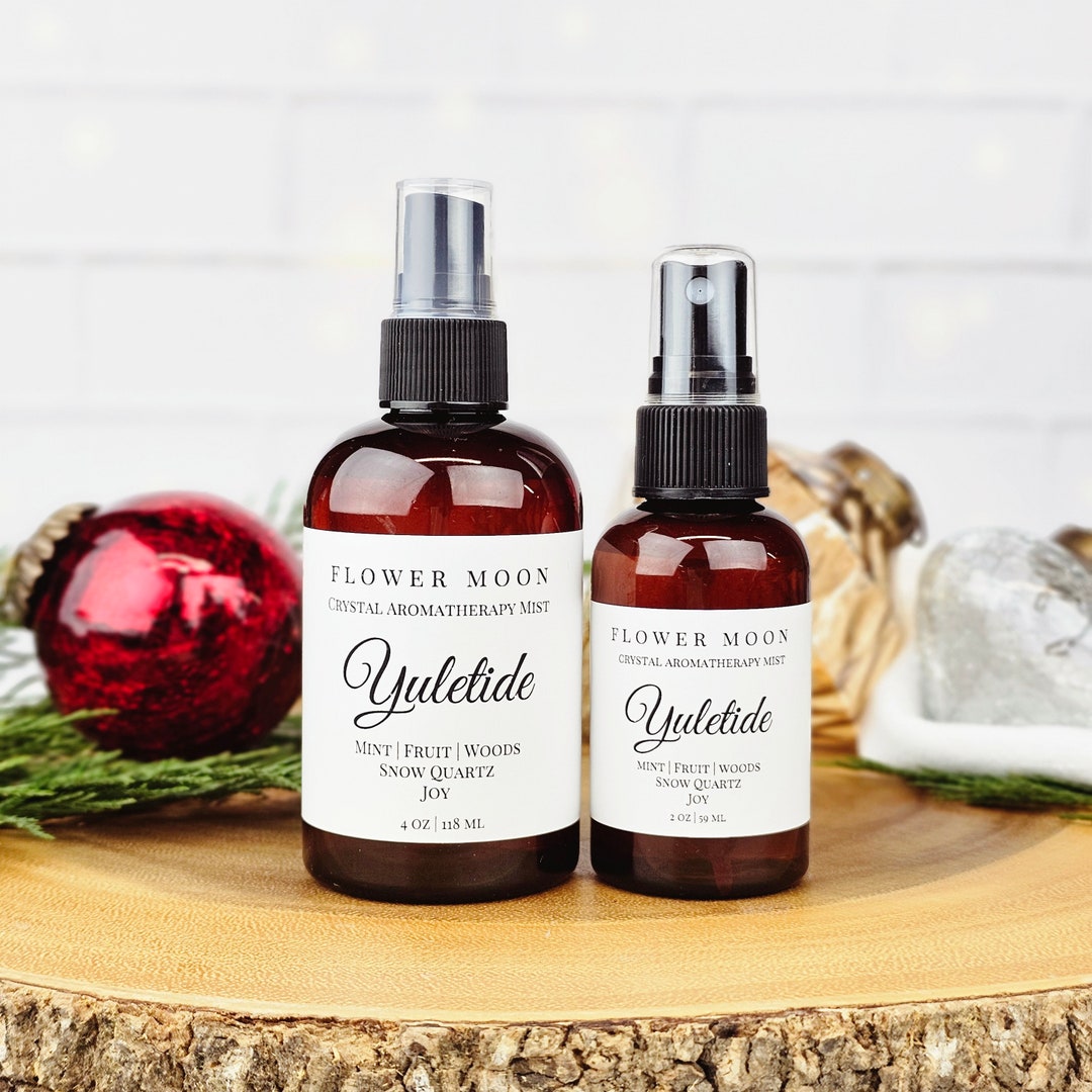Yuletide, All Natural Room Spray, Joyful & Uplifting, Crystal Infused ...