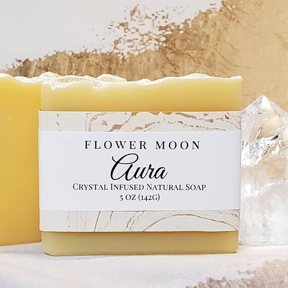 Aura Crystal Infused Soap for Positive Energy & Happiness | Etsy