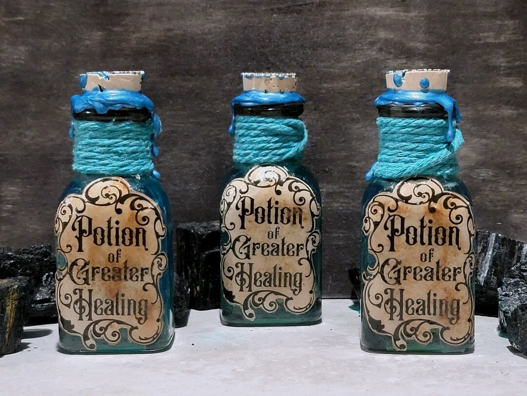 Potion of Greater Healing Small | Apothecary Potion | Potion Decoration ...
