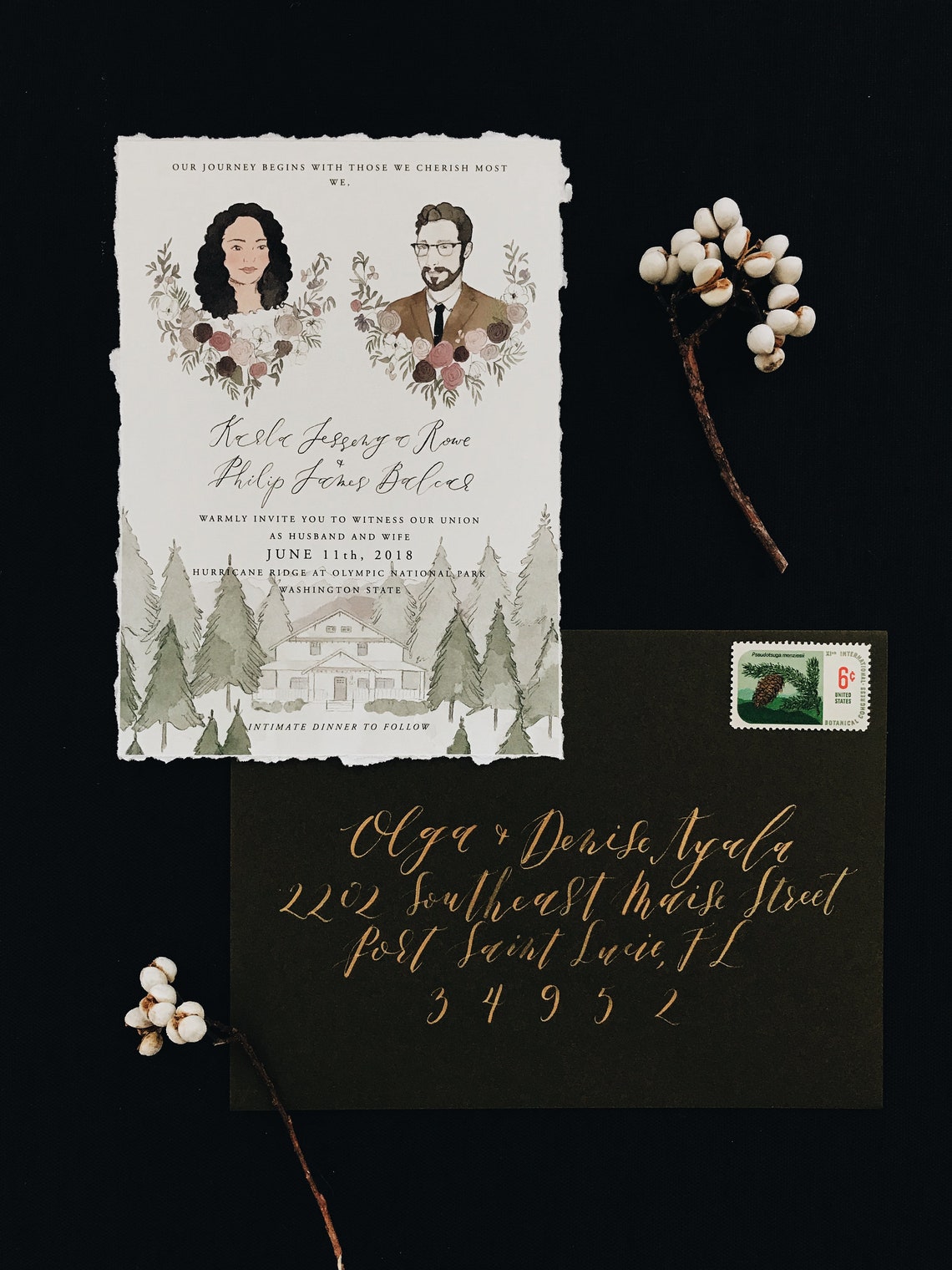 Illustrated Invitation Suite Samples Assorted Design Samples - Etsy UK