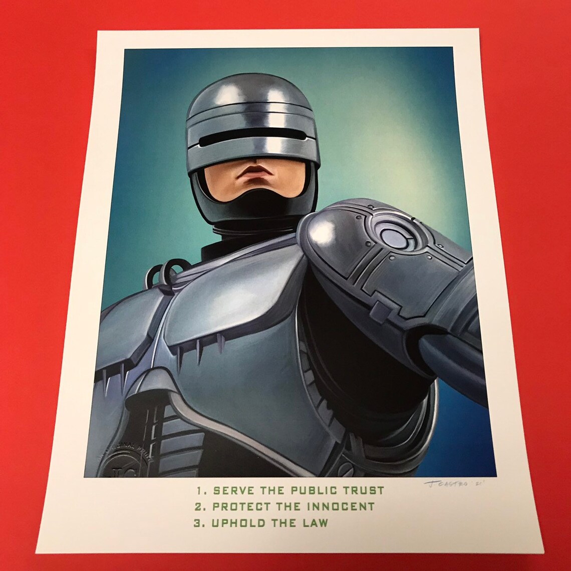 11x14 Robocop Print - Etsy