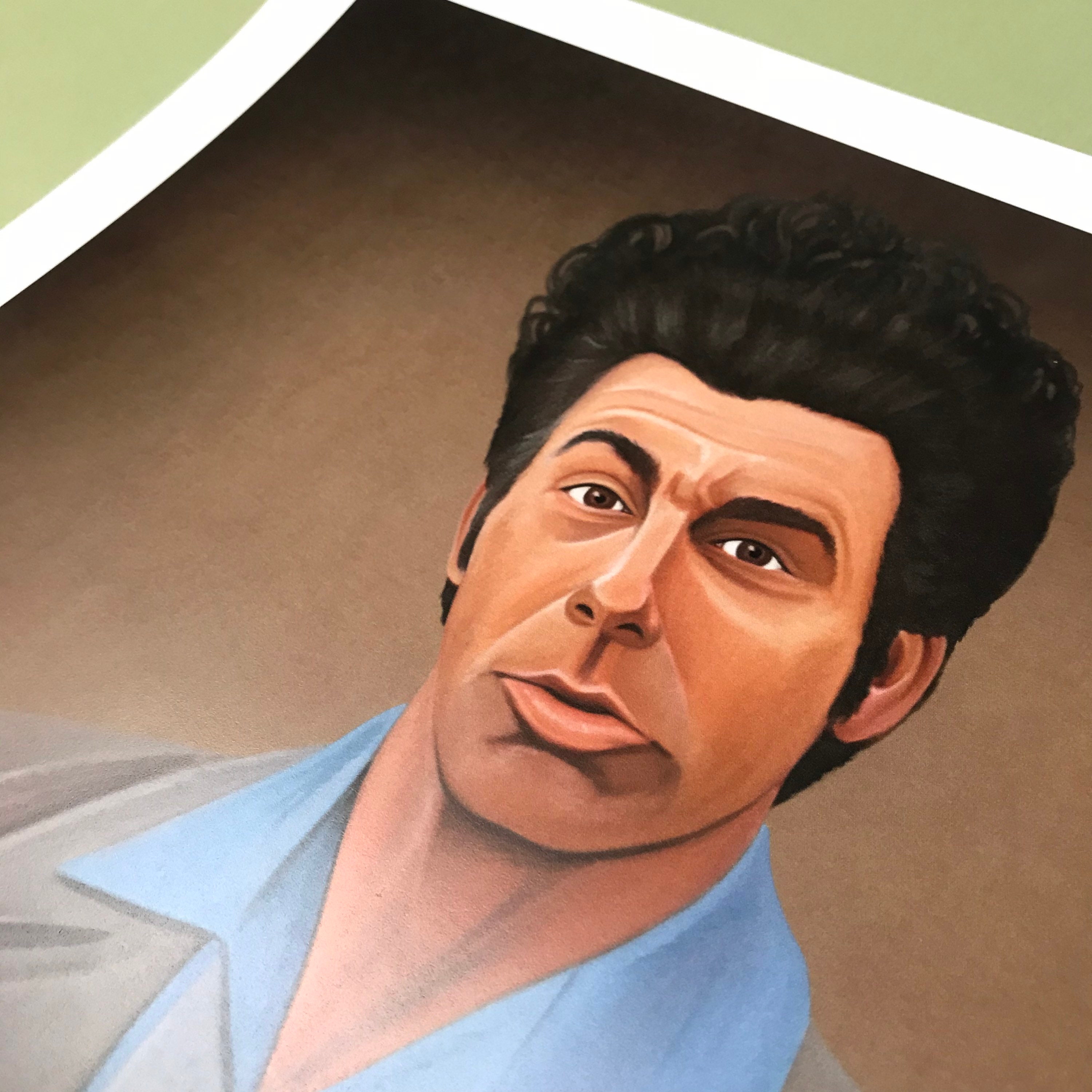 12x18 Cosmo Kramer Portrait | Etsy