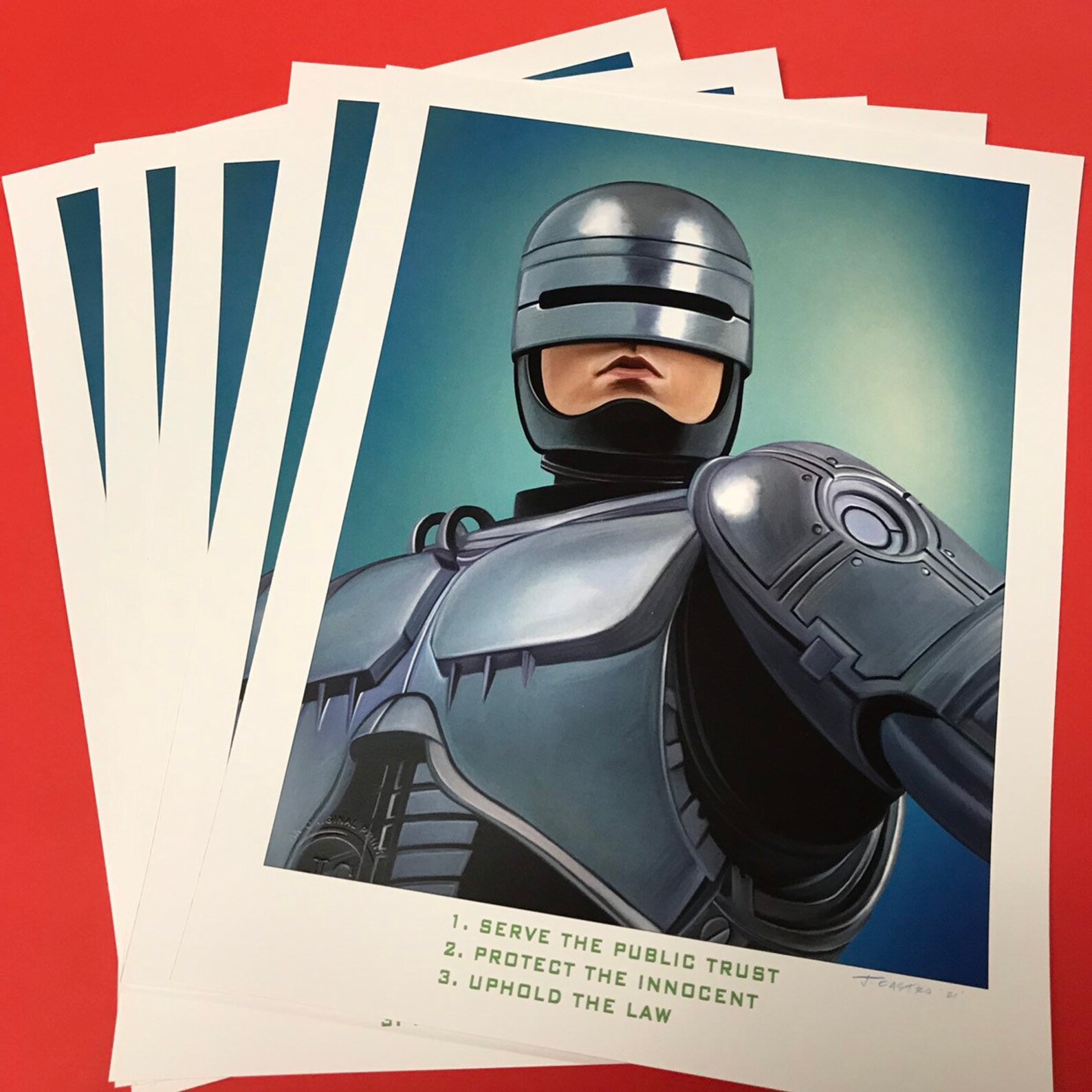 11x14 Robocop Print - Etsy