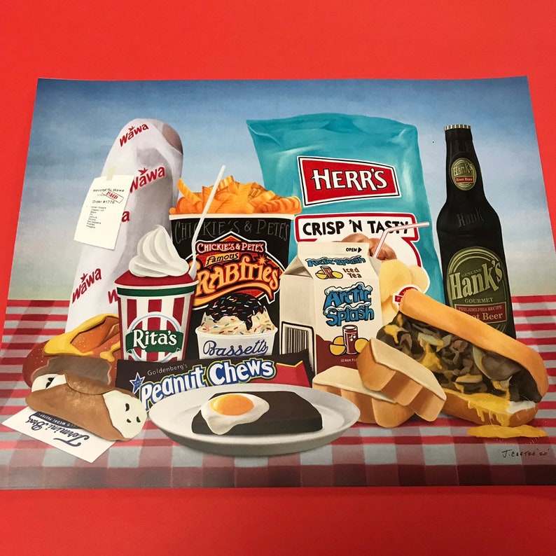 11"x14" Taste of Philly Print - Etsy