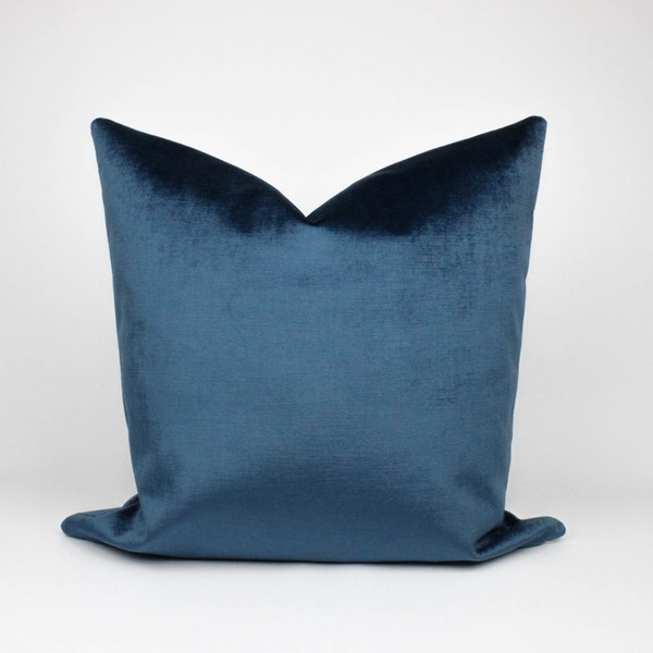 Blue Velvet Pillows - Etsy