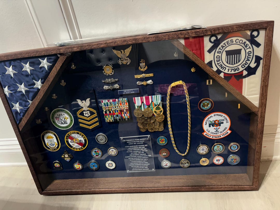 Custom Military Shadowbox Officer or Enlisted - Etsy