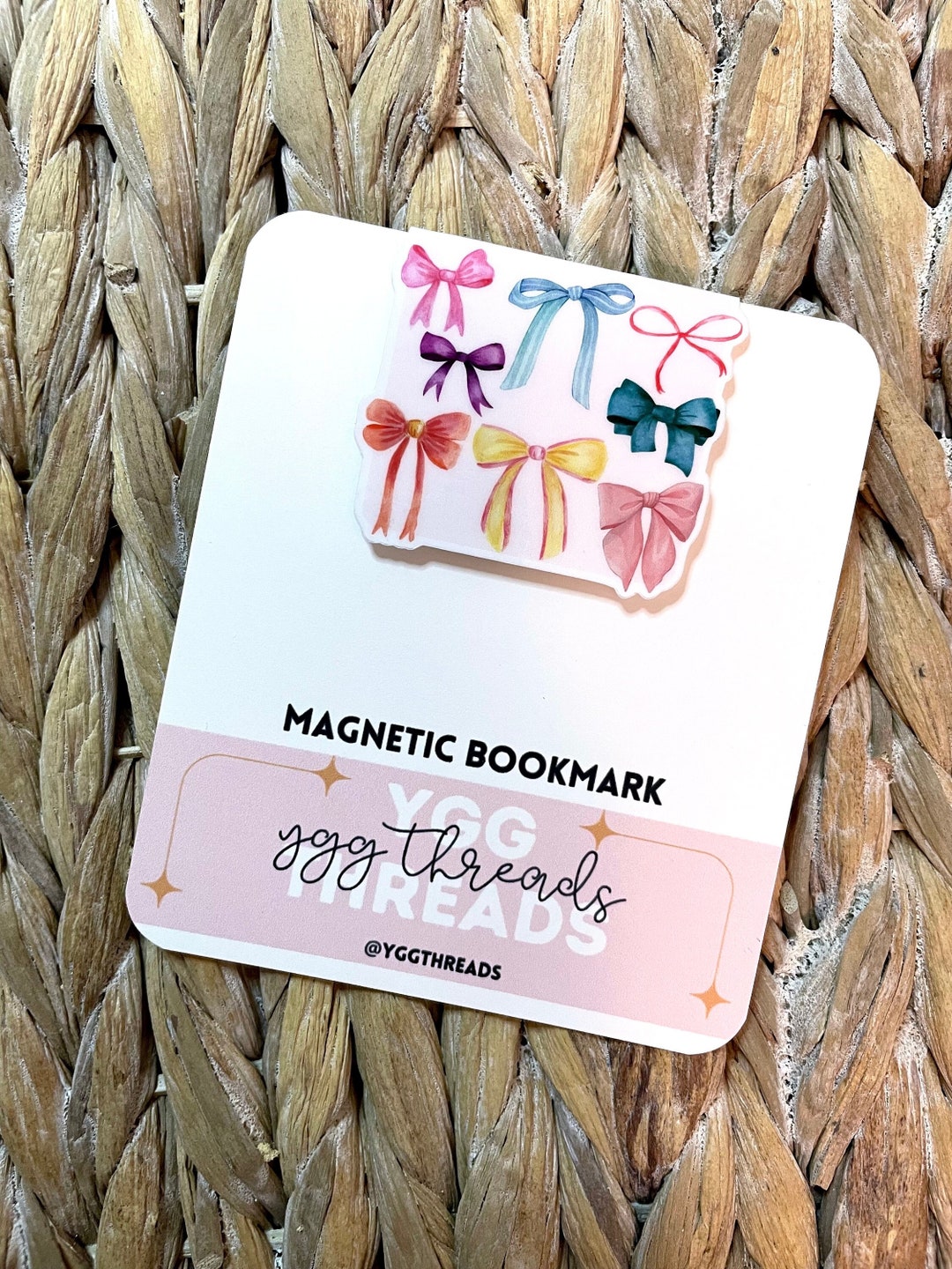 Multi Colored Bows | Magnetic Bookmark | Page Marker | Planner Bookmark ...