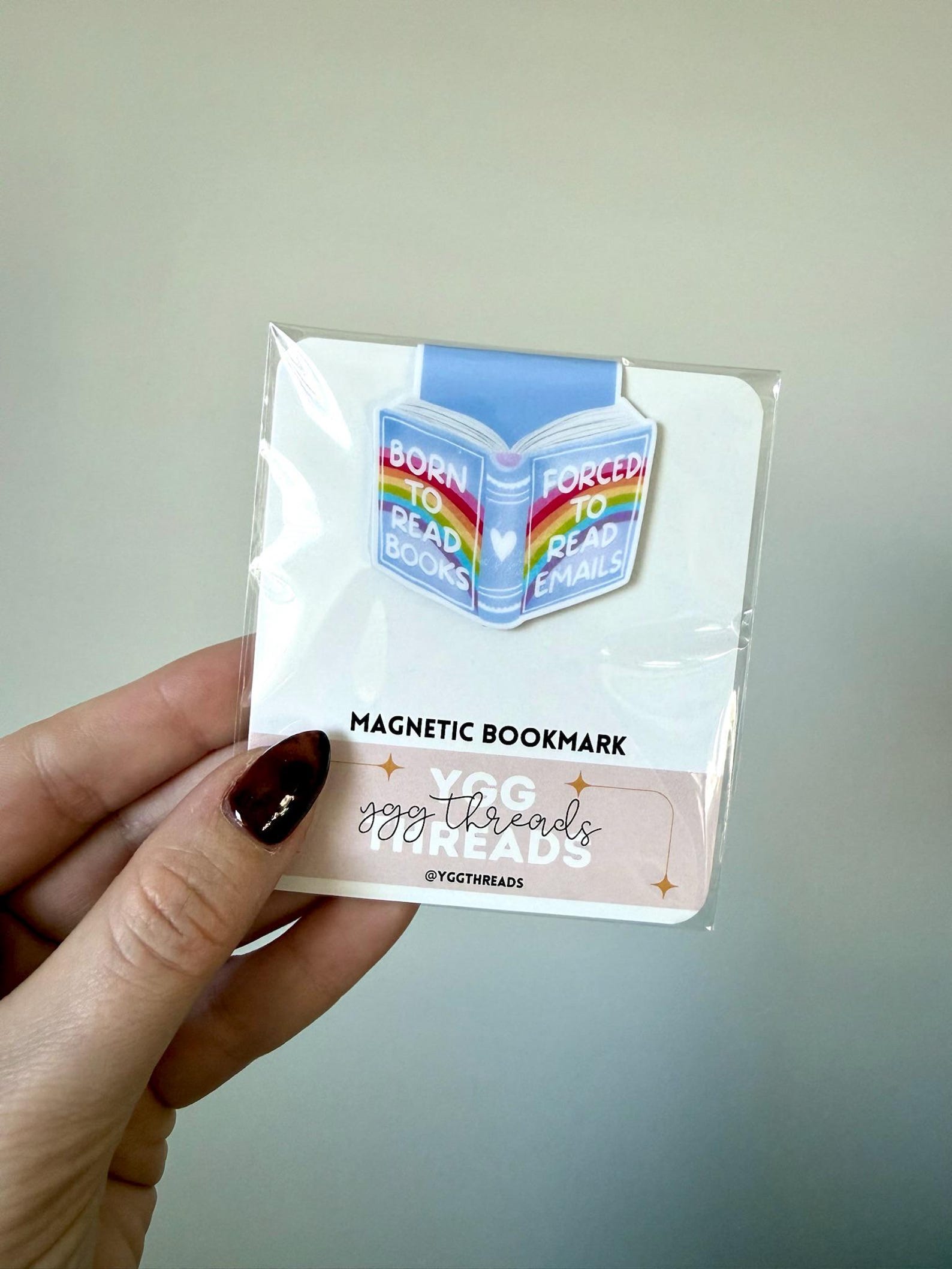 Born to Read Books Forced to Read Emails Bookmark | Magnetic Bookmark ...