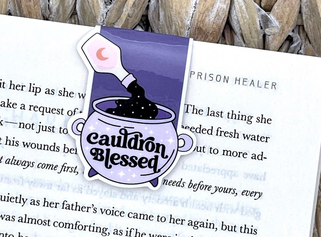 Cauldron Blessed | Magnetic Bookmark | Page Marker | Planner Bookmark ...