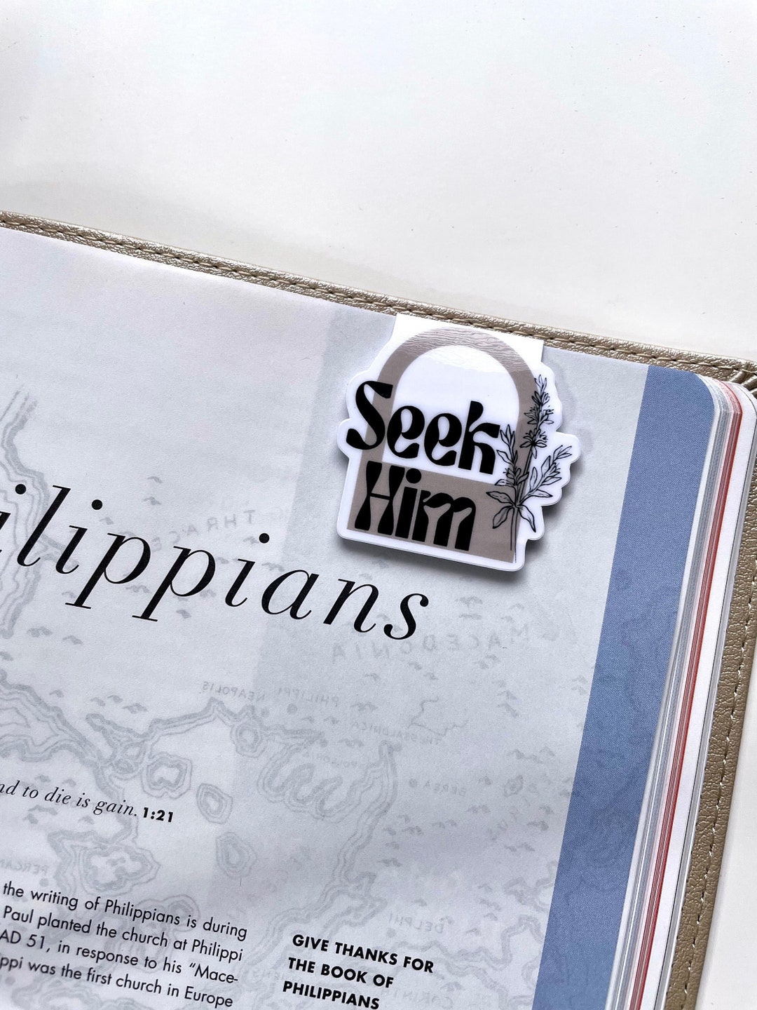 Seek Him Hyssop Flower God Faith | Magnetic Bookmark | Page Marker ...