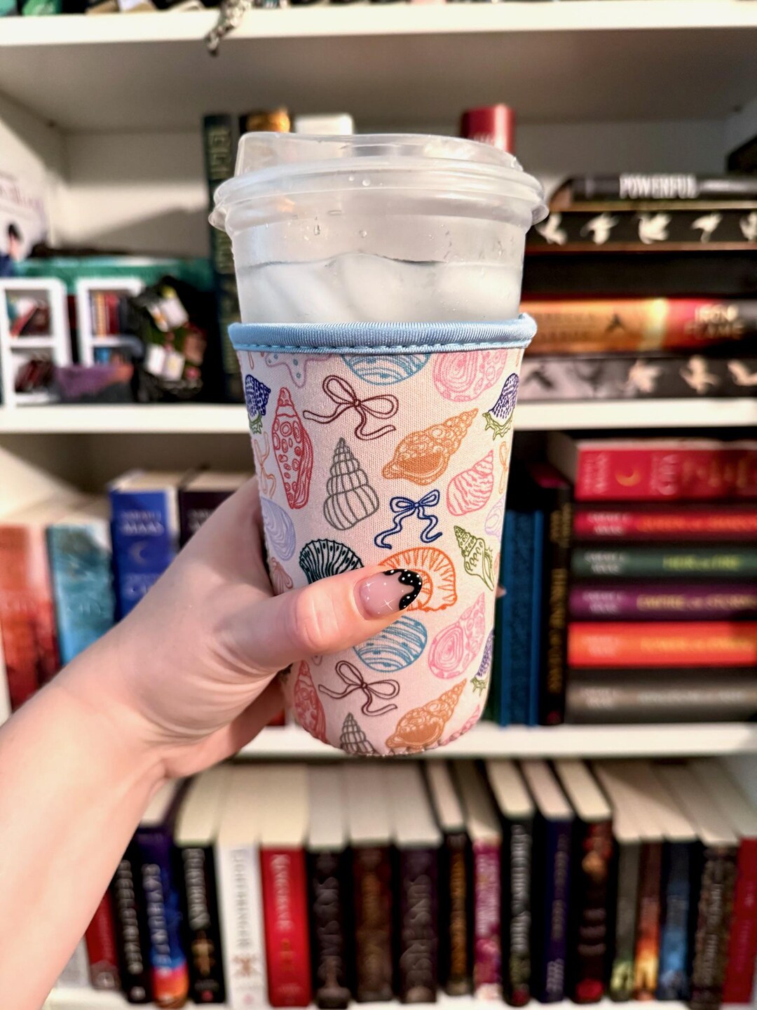 Coquette Sea Shells Iced or Hot Beverage Coffee Drink Sleeve - Medium ...
