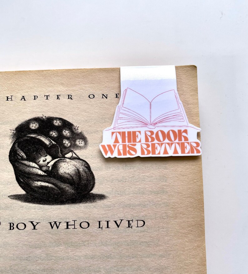 The Book Was Better | Magnetic Bookmark | Page Marker | Planner ...