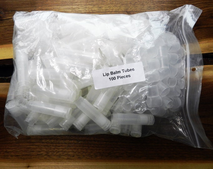 10, 50, 100 Empty Clear Lip Balm Tubes, Clear Cosmetic Containers ...