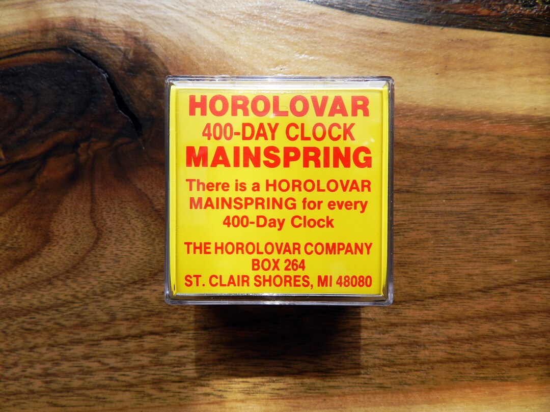 Horolovar 400-day Clock Mainspring, 14x30, 9/16 X 1 3/16, Anniversary ...