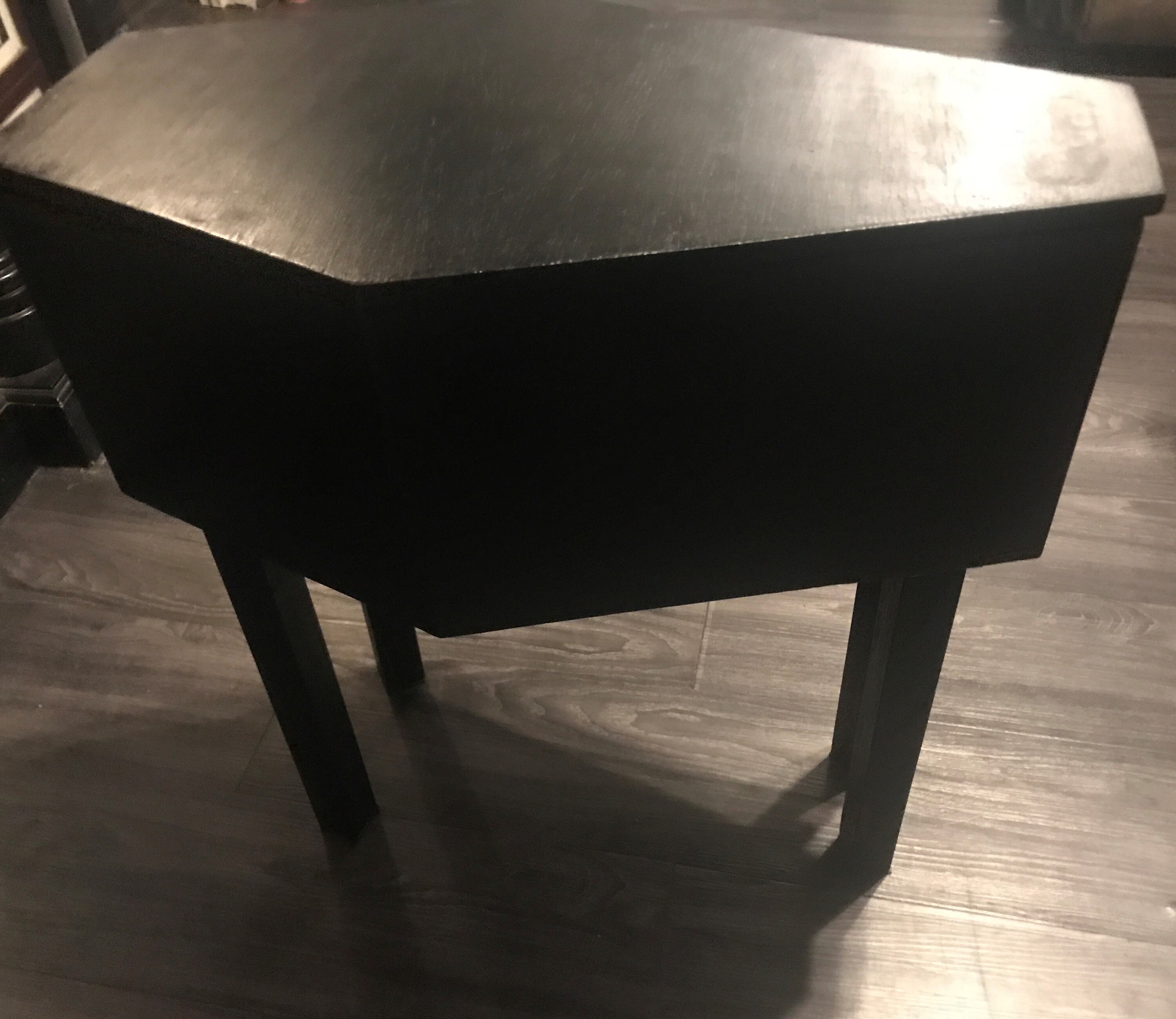 Coffin Table With Storage Solid Wood Table Dracula Style | Etsy