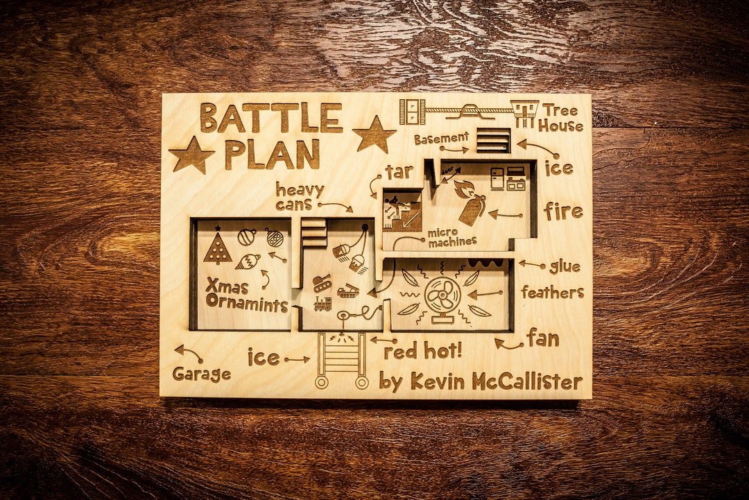 Home Alone 1 Wood Map - Etsy