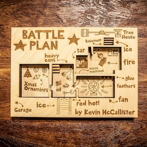 Home Alone 1 Wood Map - Etsy