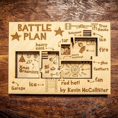 Home Alone 2 Wood Map - Etsy