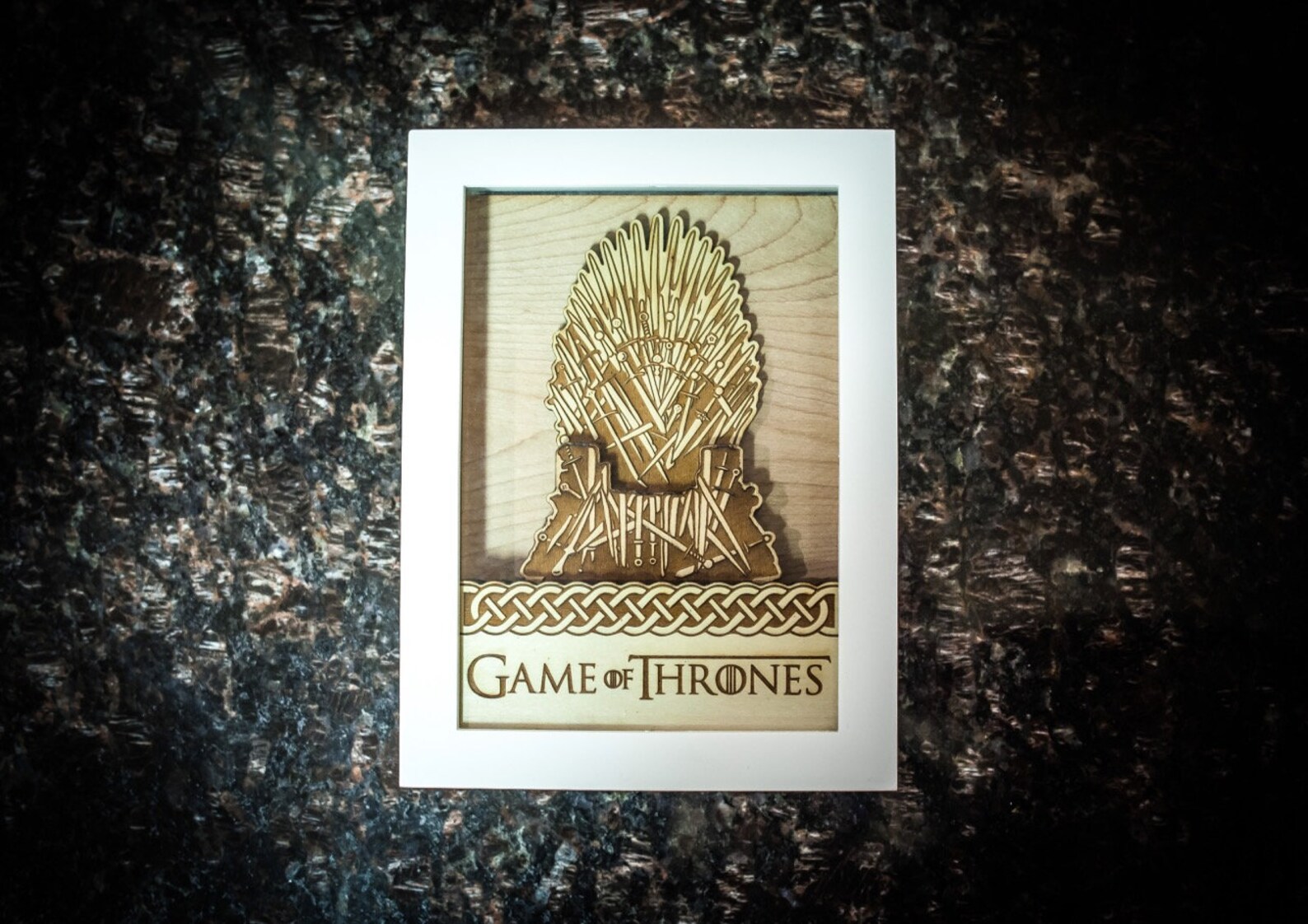 Game of Thrones Iron Throne Framed Map 5x7 - Etsy