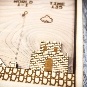 Mario Wood Map - Etsy