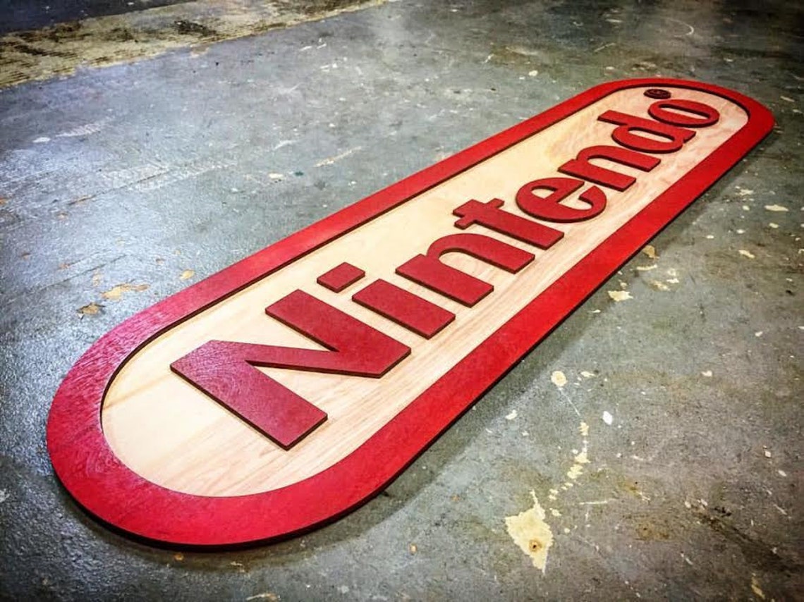 NINTENDO WOOD LOGO - Etsy