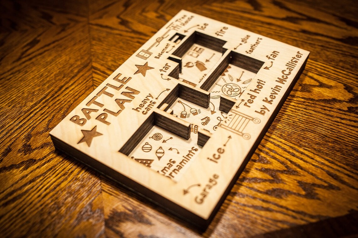 Home Alone 1 Wood Map - Etsy