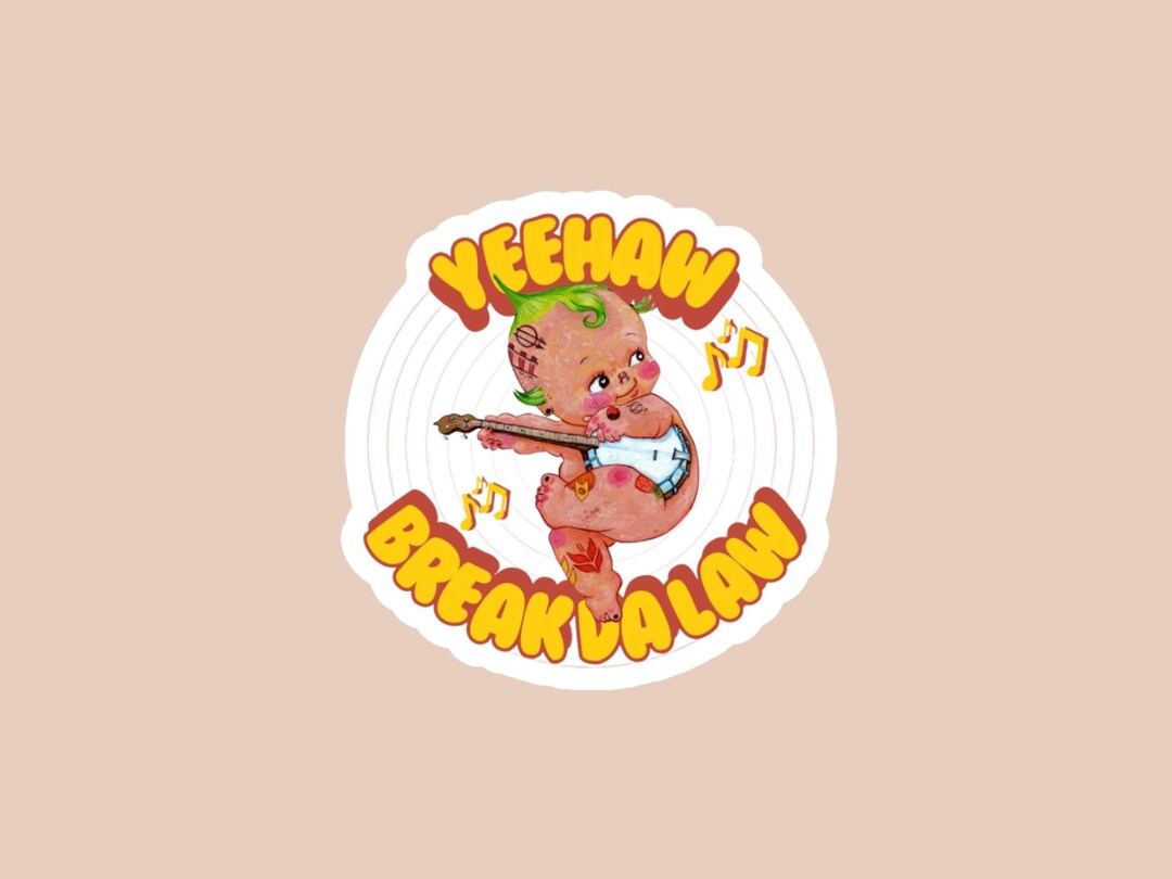 Cute Banjo-playing Railroad Tattoo Punk Kewpie Doll | Hand-painted ...