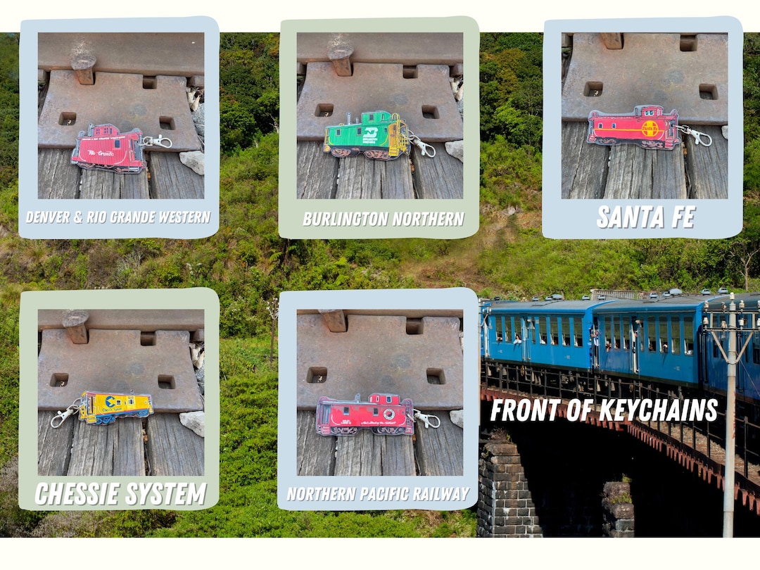 Caboose Keychain Weird Railroad Art Railway Novelty Funky Aesthetic ...