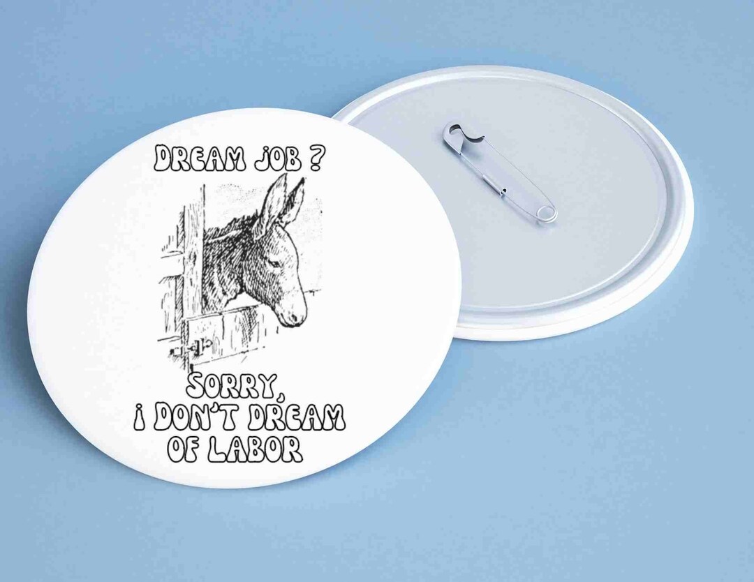 Trendy Funny Aesthetic Donkey Pin Button | Meme Novelty Gift for Her - Etsy