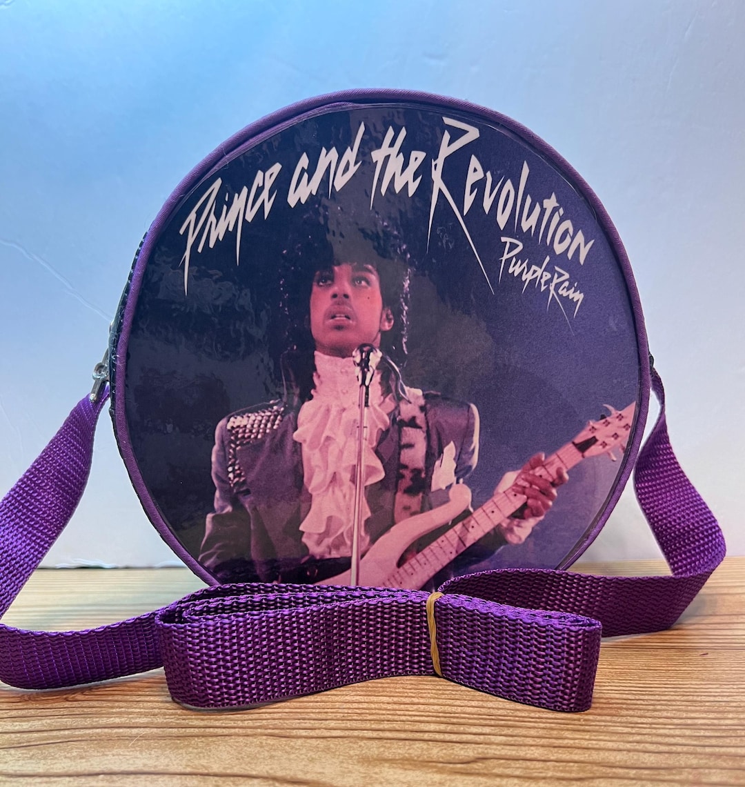 Prince Purple Rain 45 Vinyl Record Purse Handmade Pleather Handbag Long ...