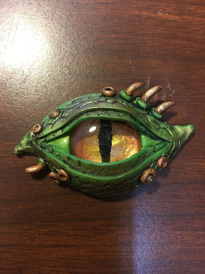 Dragon Eye Journal Clay Sculpted Handmade Blank lined Fantasy | Etsy