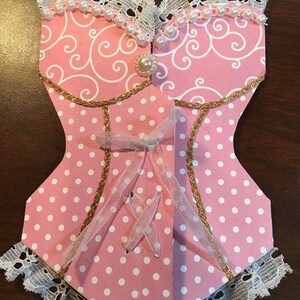 Corset Greeting Card Darlingartbyvaleri Scrapbooking Invitation Party ...
