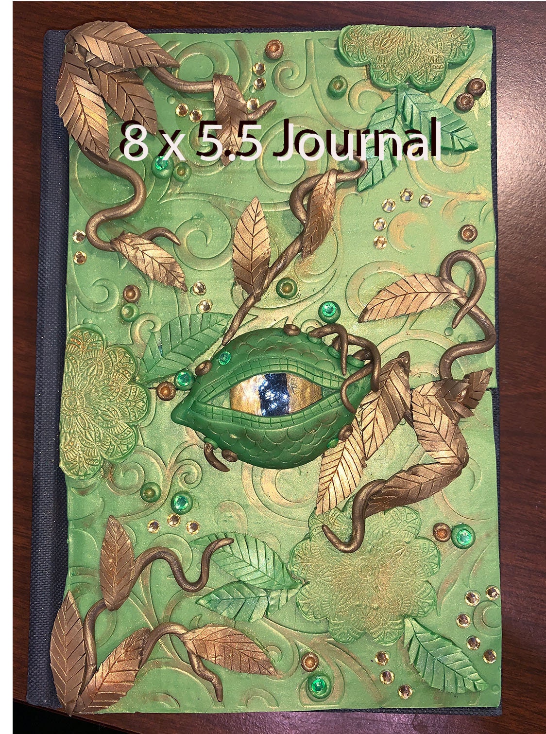 Dragon Eye Journal Clay Sculpted Handmade Blank Lined Fantasy - Etsy